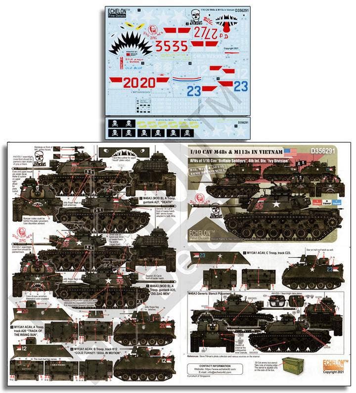1/35 ベトナム戦争 アメリカ陸軍 ベトナムでの第10騎兵連隊所属のM48とM113 | HLJ.co.jp