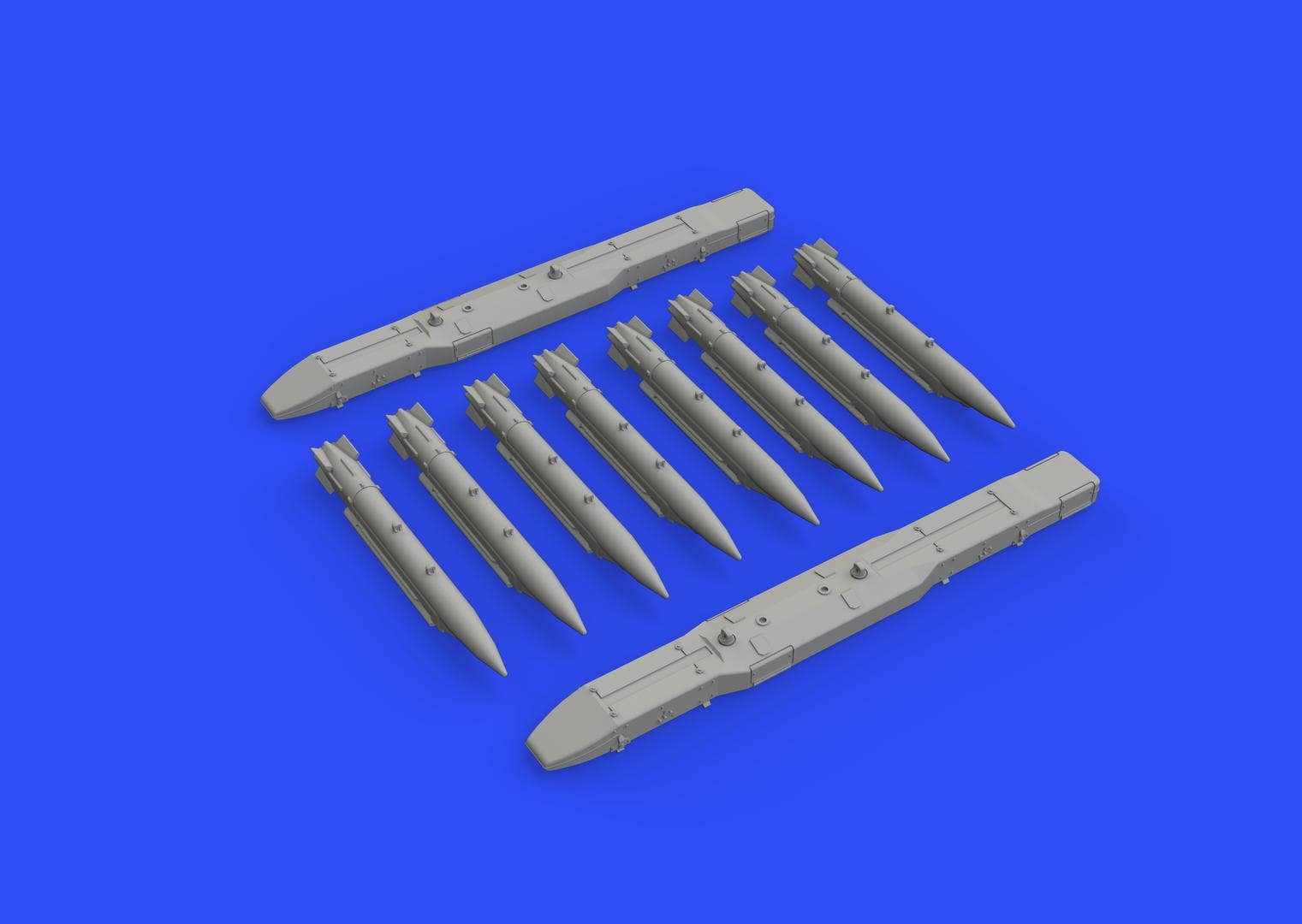 1/72 GBU-39 精密誘導爆弾 w/BRU-61爆弾架(2セット)