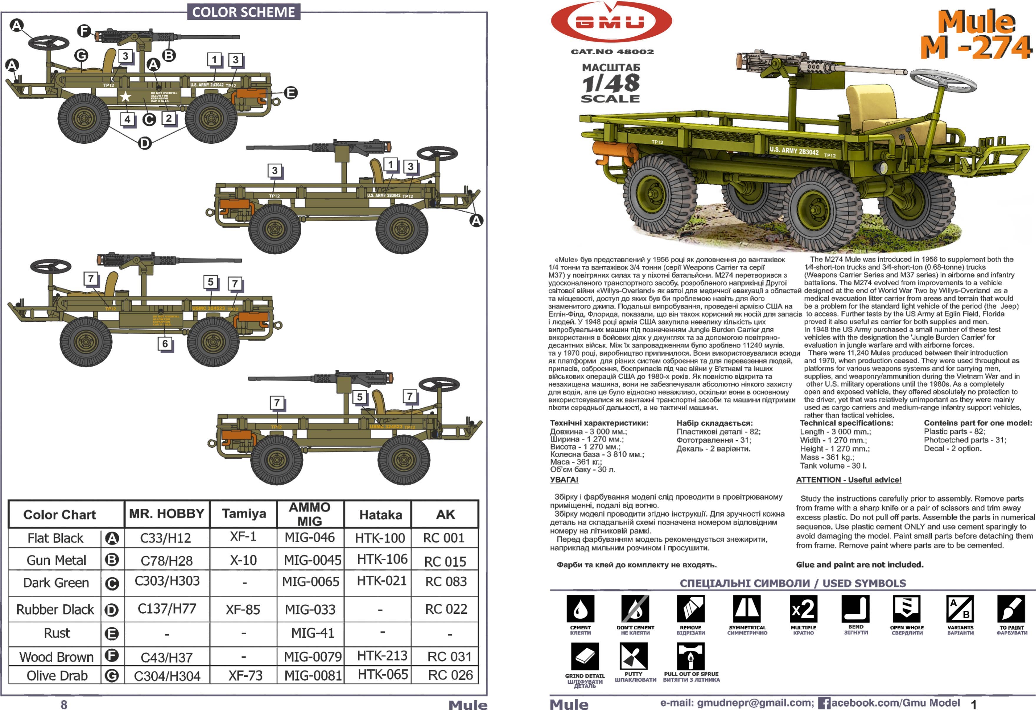 1/48 M-274 ミュール 物資運搬用小型車両 | HLJ.co.jp
