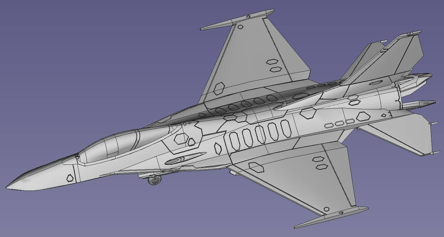 1/144 機動警察パトレイバー2 the Movie U.S.AIR FORCE F-16改 ナイト・ファルコン