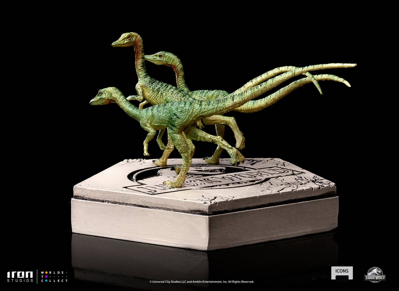 ジュラシック・ワールド アイアン・スタジオ スタチュー アイコンズ コンプソグナトゥス | HLJ.co.jp