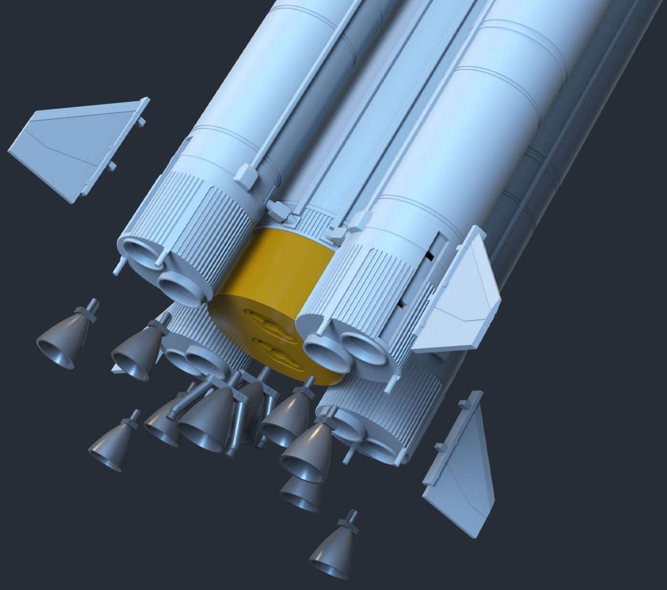 1/200 長征5号 (CZ-5B) 重量物打ち上げロケット & 発射台 | HLJ.co.jp