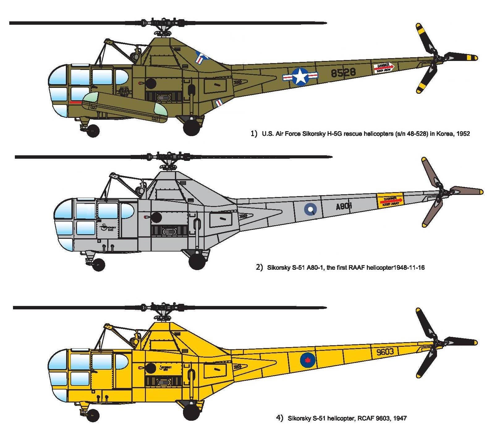 1/48 シコルスキー R-5/S-51 米空軍救難ヘリコプター