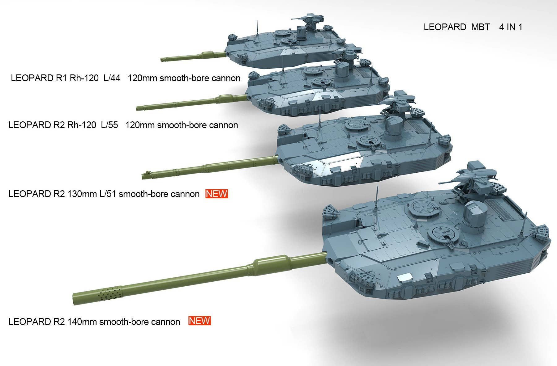 1/35 レオパルドII レボリューションII 130mm砲 | HLJ.co.jp